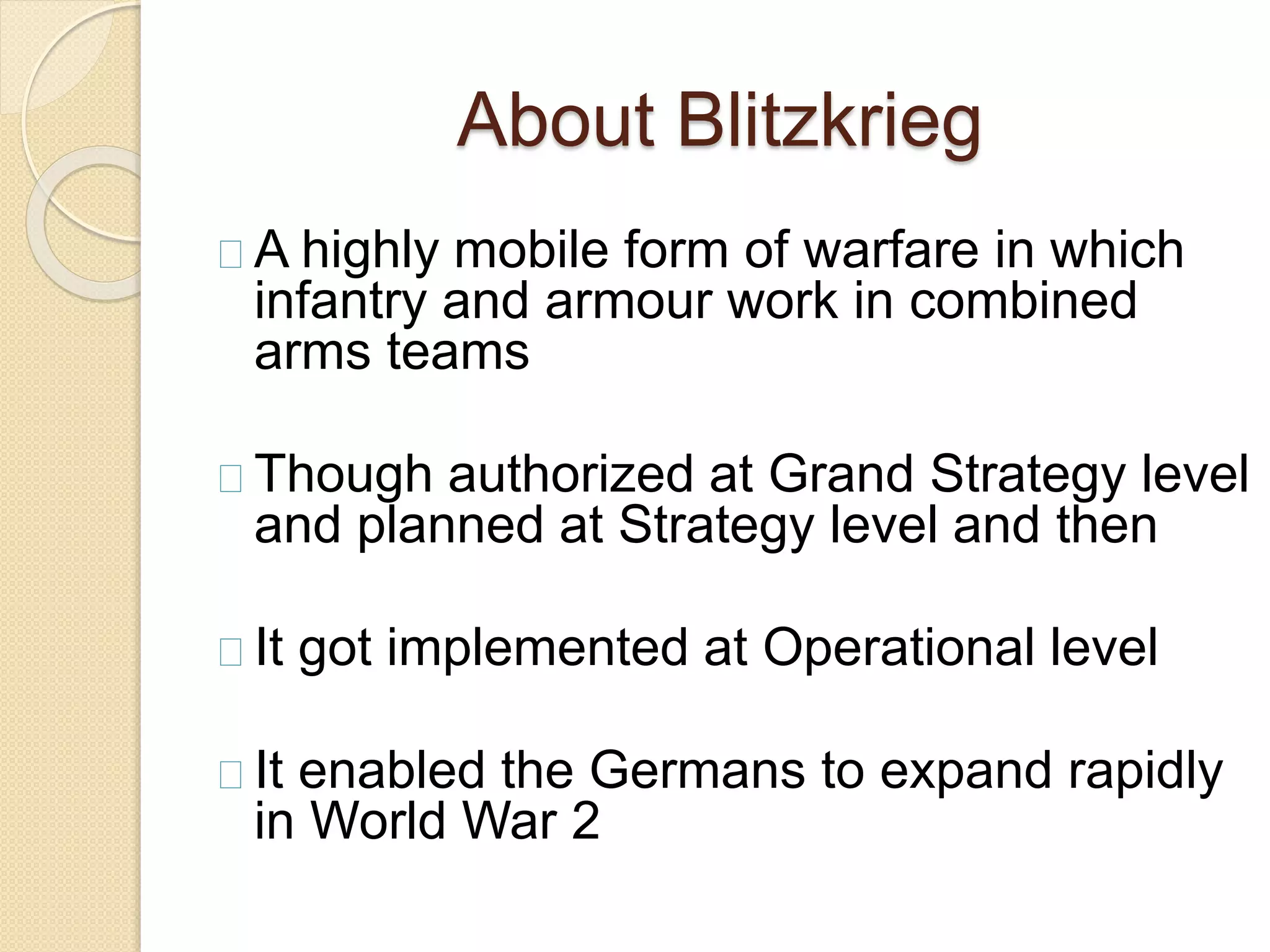 BA Seminar - Operational Warfare | PPTX