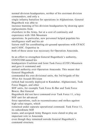 Operation Anaconda in Afghanistan A Case Study of Ada.docx