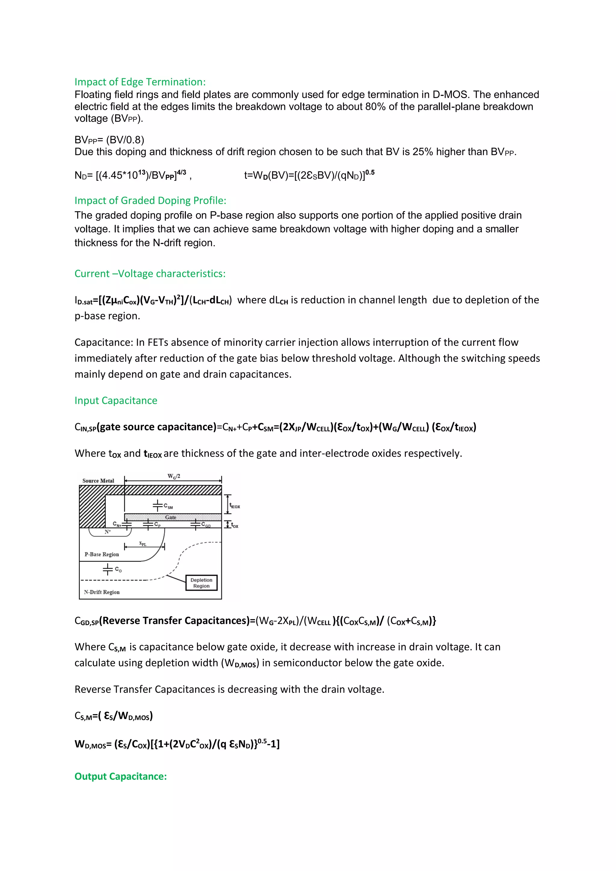 Operation and Characterization DMOS | PDF