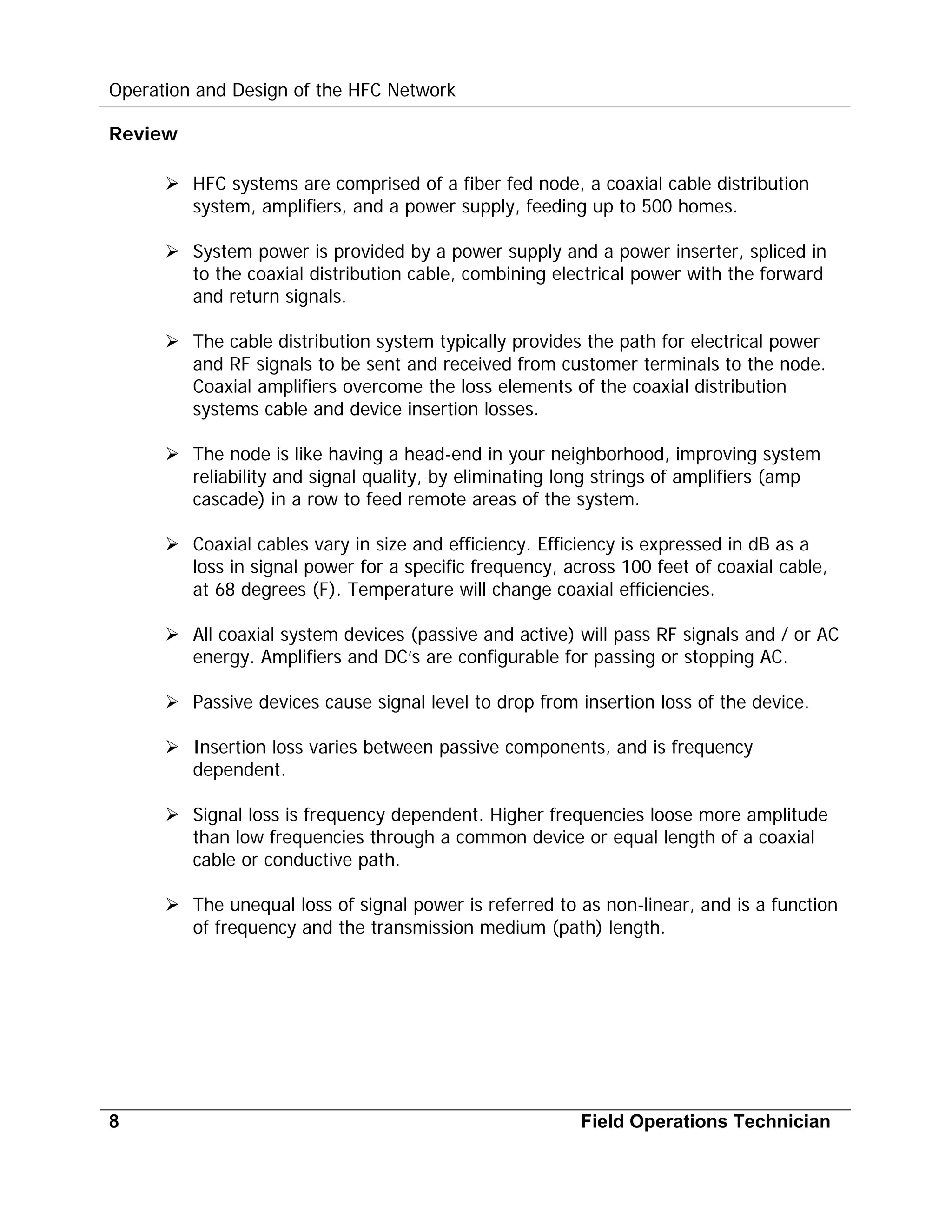 Operation and design hfc | PDF