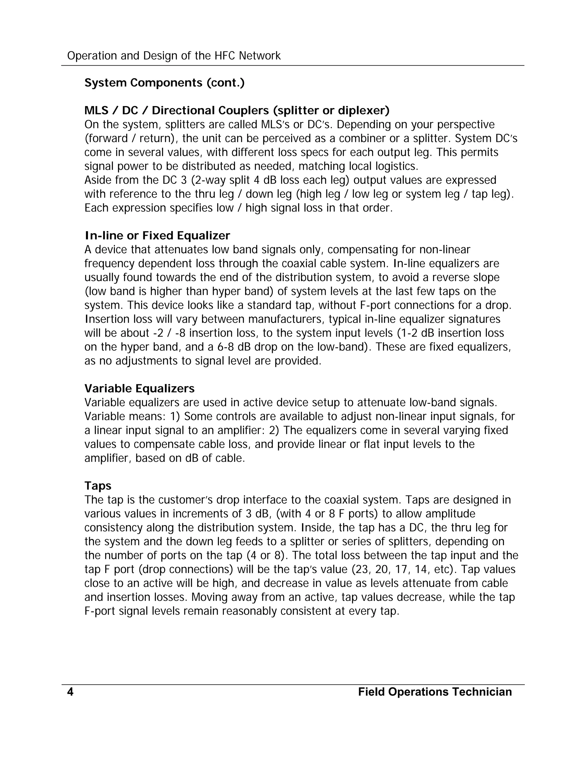 Operation and design hfc | PDF