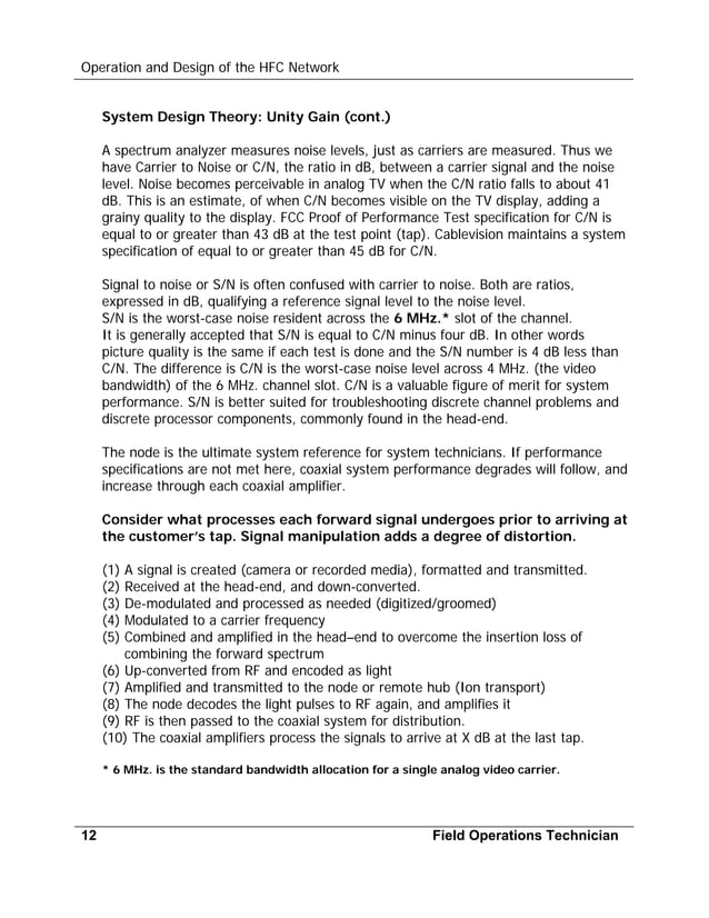 Operation and design hfc | PDF