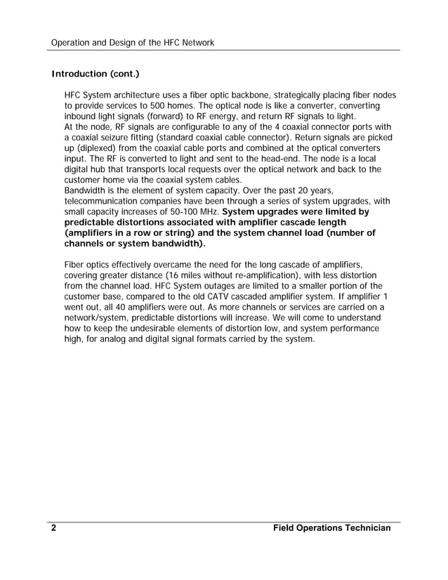 Operation and design hfc | PDF