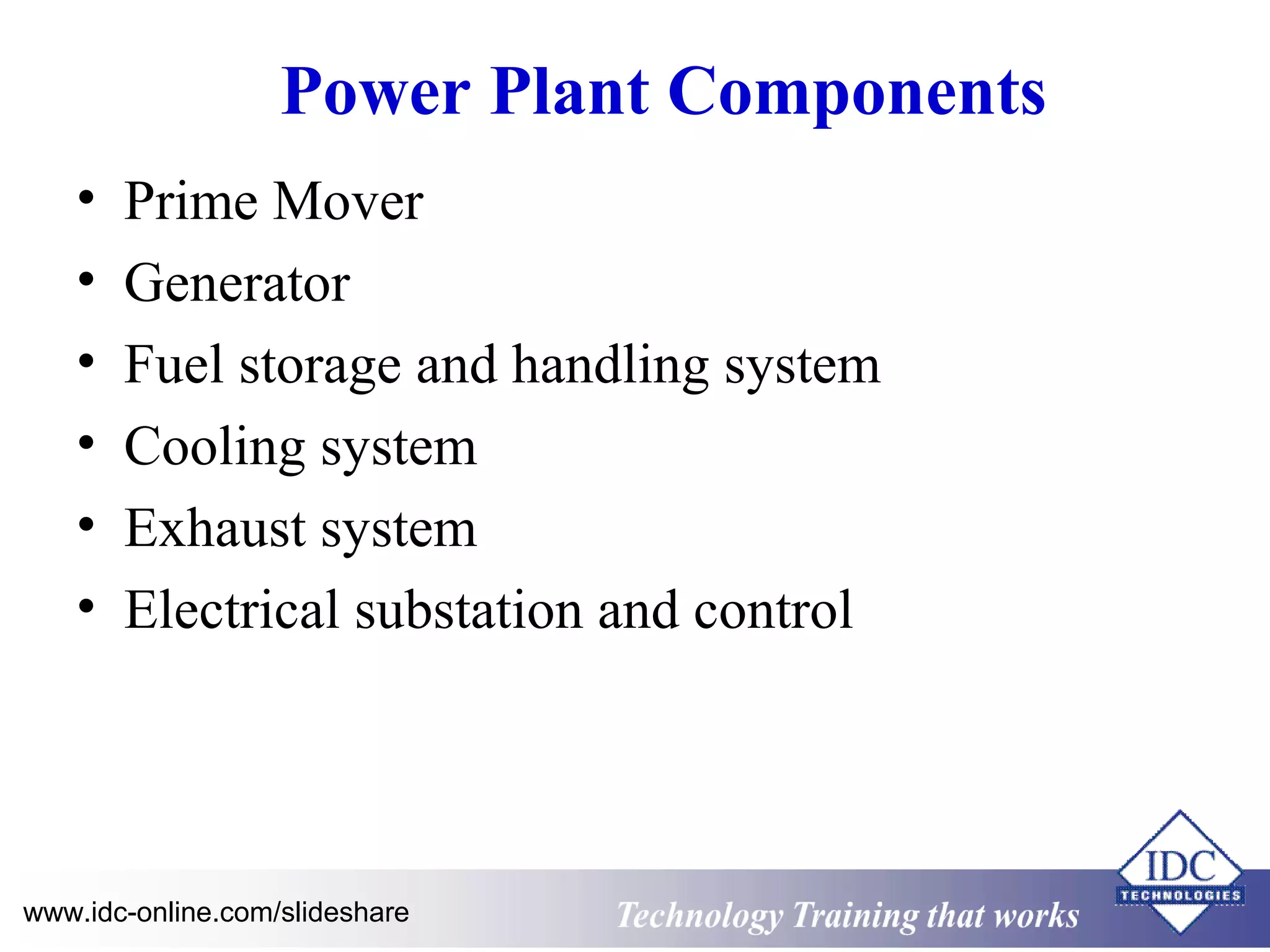 Operation and Maintenance of Diesel Power Generating Plants | PPT