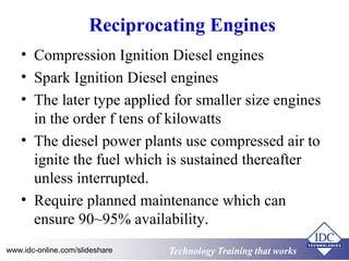 Operation and Maintenance of Diesel Power Generating Plants | PPT