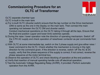 Operation and maintenance of transformer | PPT