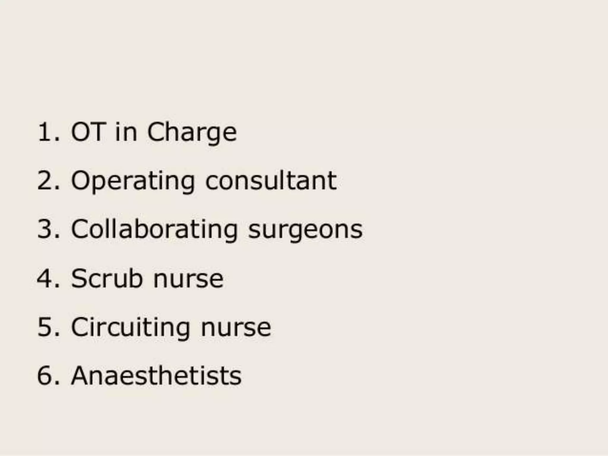 Operation and physical set up of the operation theater | PPTX
