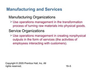 Operation and value chain management | PPT