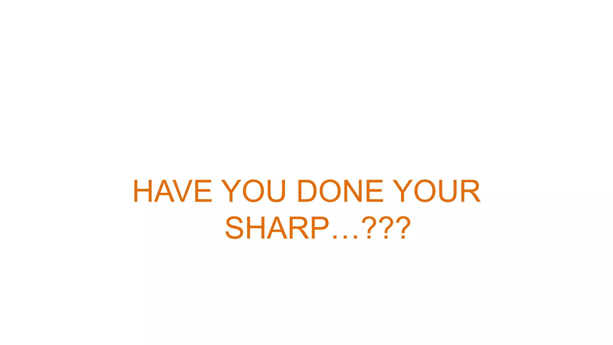 Operation debrief SHARP Tool | PPTX