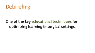 Operation debrief SHARP Tool | PPTX