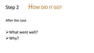 Operation debrief SHARP Tool | PPTX