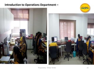 Operation Department Induction | PPTX