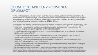 Operation Earth: Integrating Eco-Friendly Practices into the Military | PDF