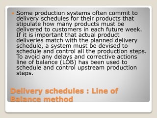 Operation engine ii session iv operations scheduling | PPT