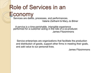 Operation in service sector | PPT