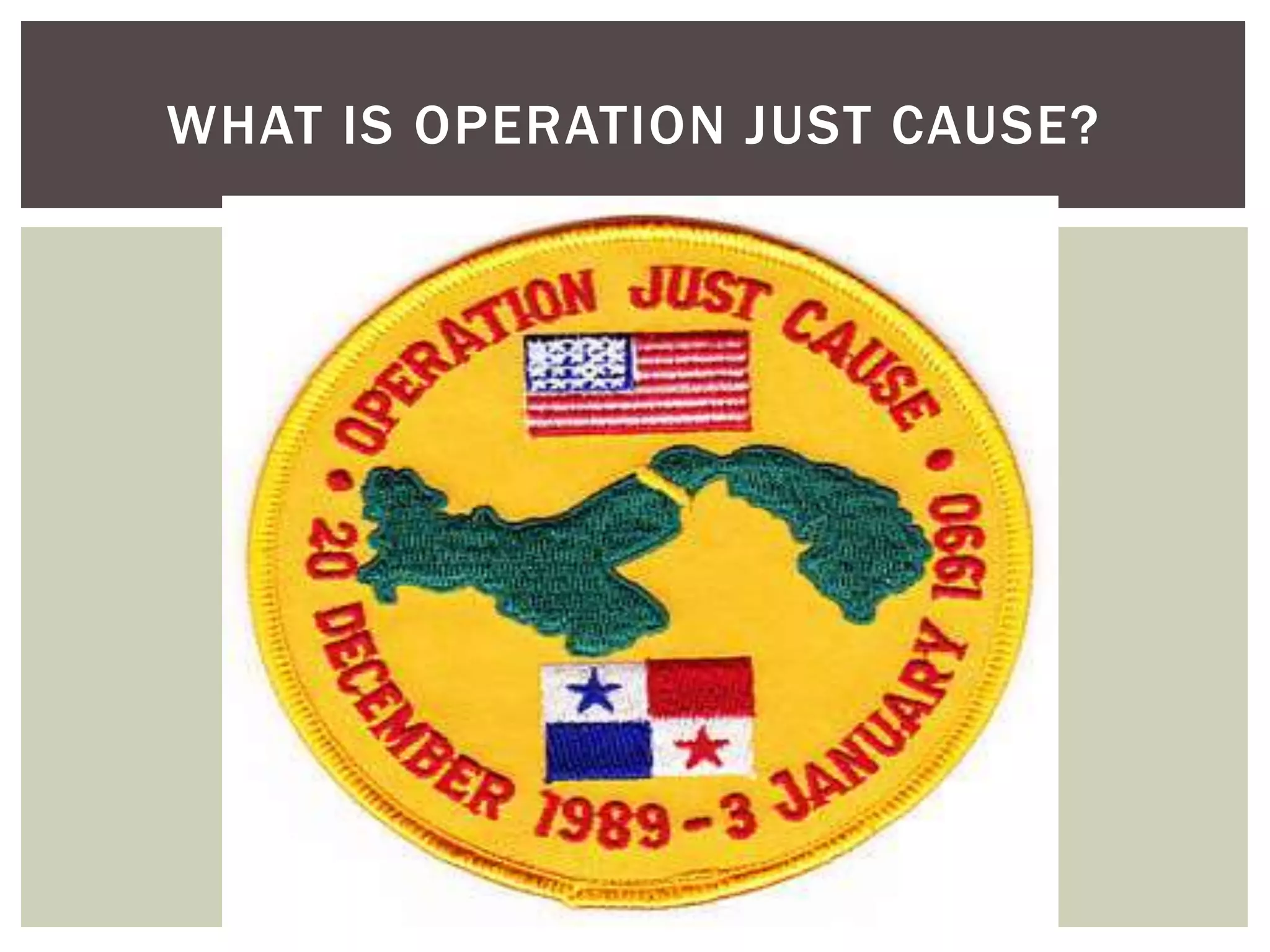 Operation just cause final | PPTX