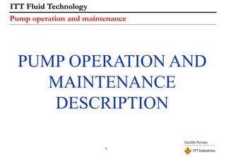 Operation & maintenance Description .ppt