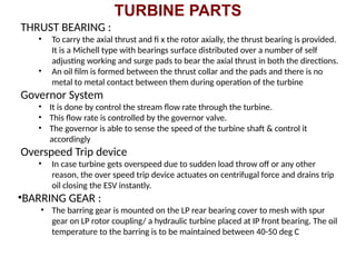OPERATION & MAINTENANCE OF TURBINE.pptx OPERATING PROCEDURE | PPTX