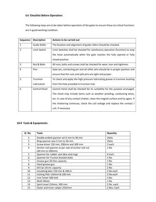 Various types of gates, their important components | PDF