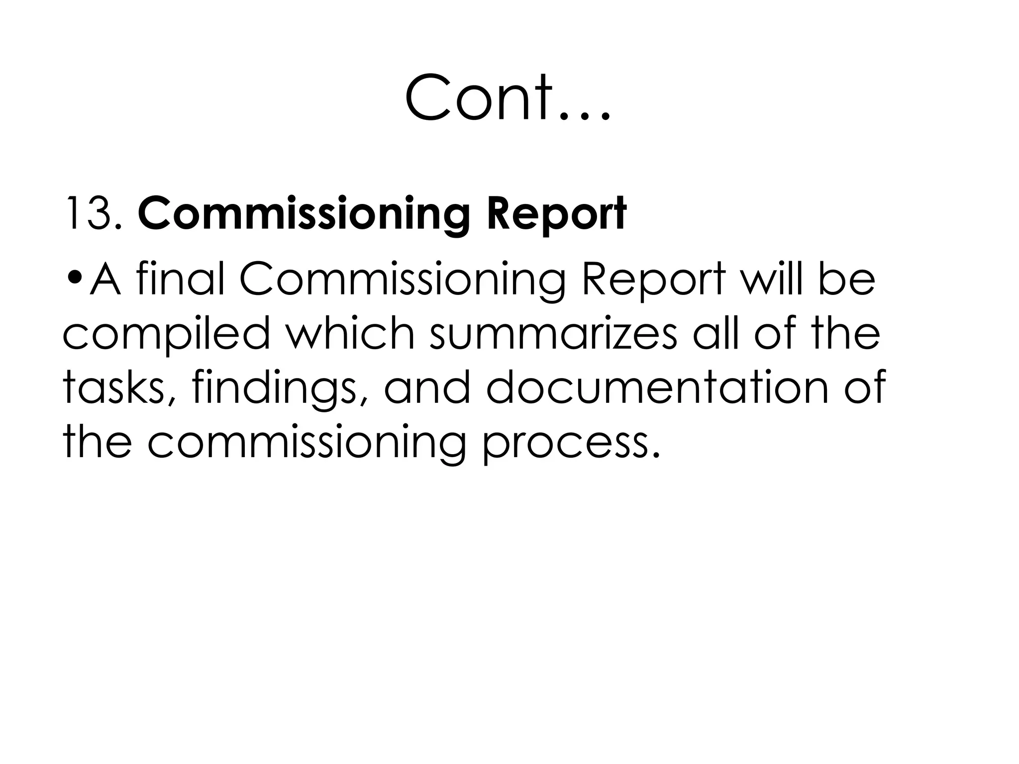 Commissioning and Operations | PPT