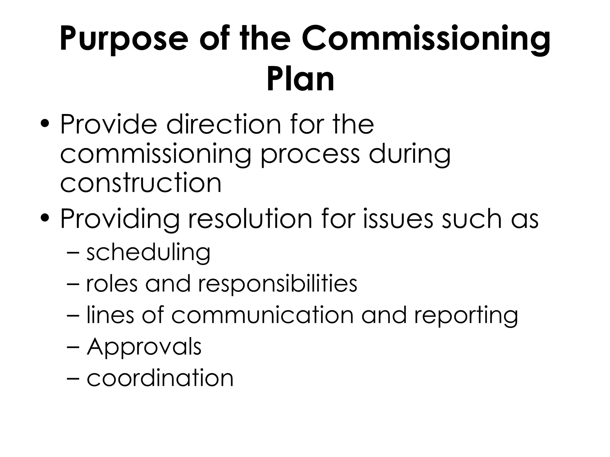 Commissioning and Operations | PPT