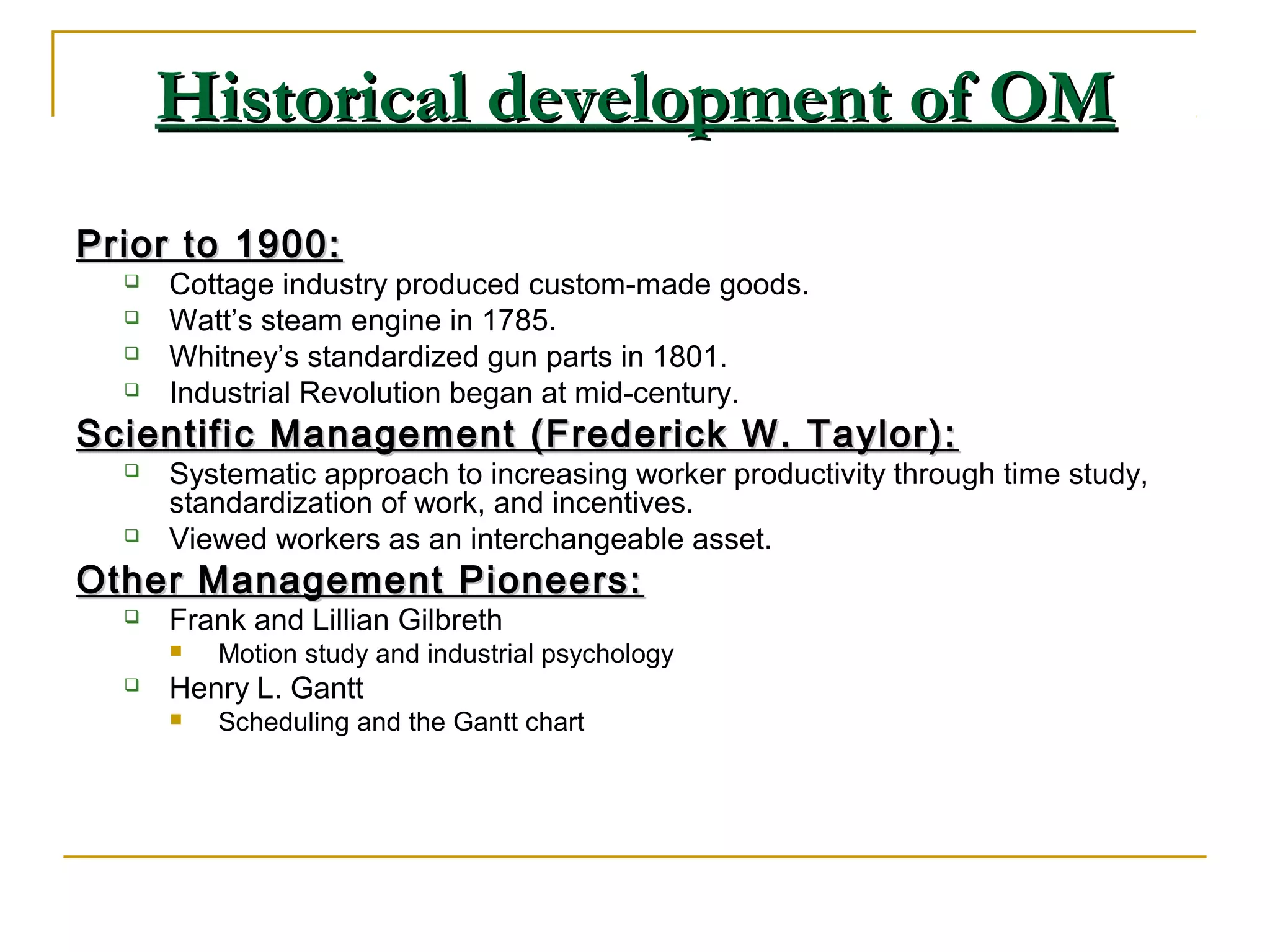Operation management | PPT