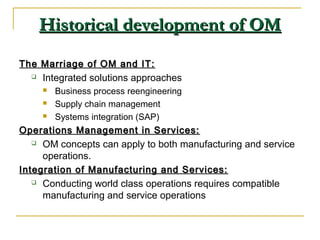 Operation management | PPT