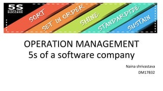 5S of a software company | PPTX