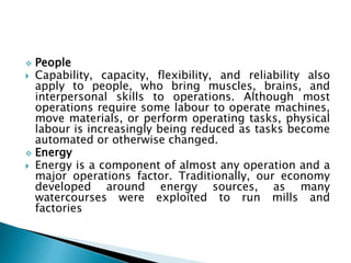 Operation management | PPTX