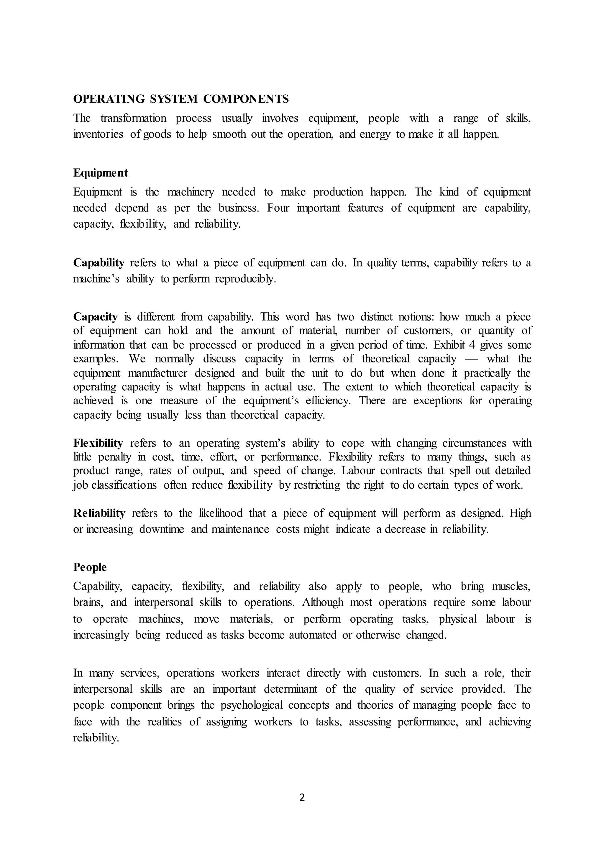 Operation management | DOCX