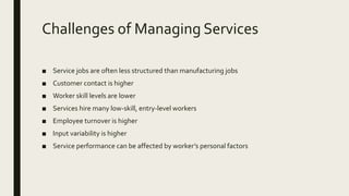 Operation management and sustainability in service industry | PPT