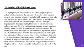 Operation management of Highlighter Pen. | PDF