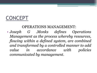Operation management | PPTX