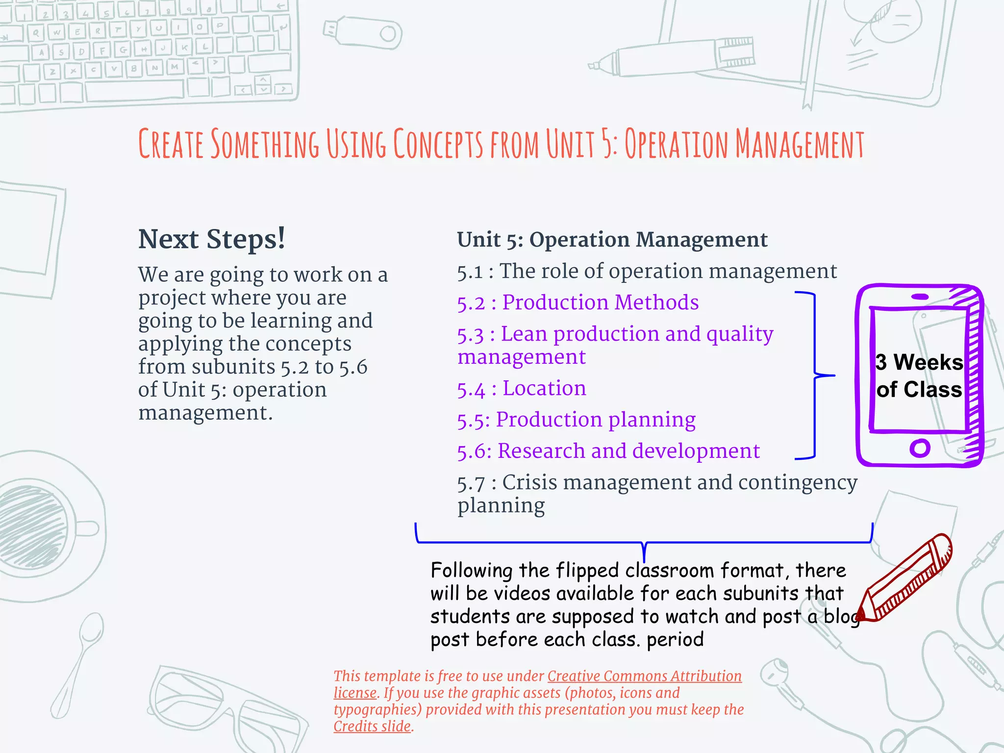 Operation management project-based learning | PPT