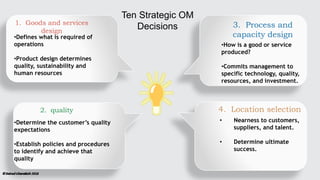 the global environment and operations strategy Operation management | PPSX