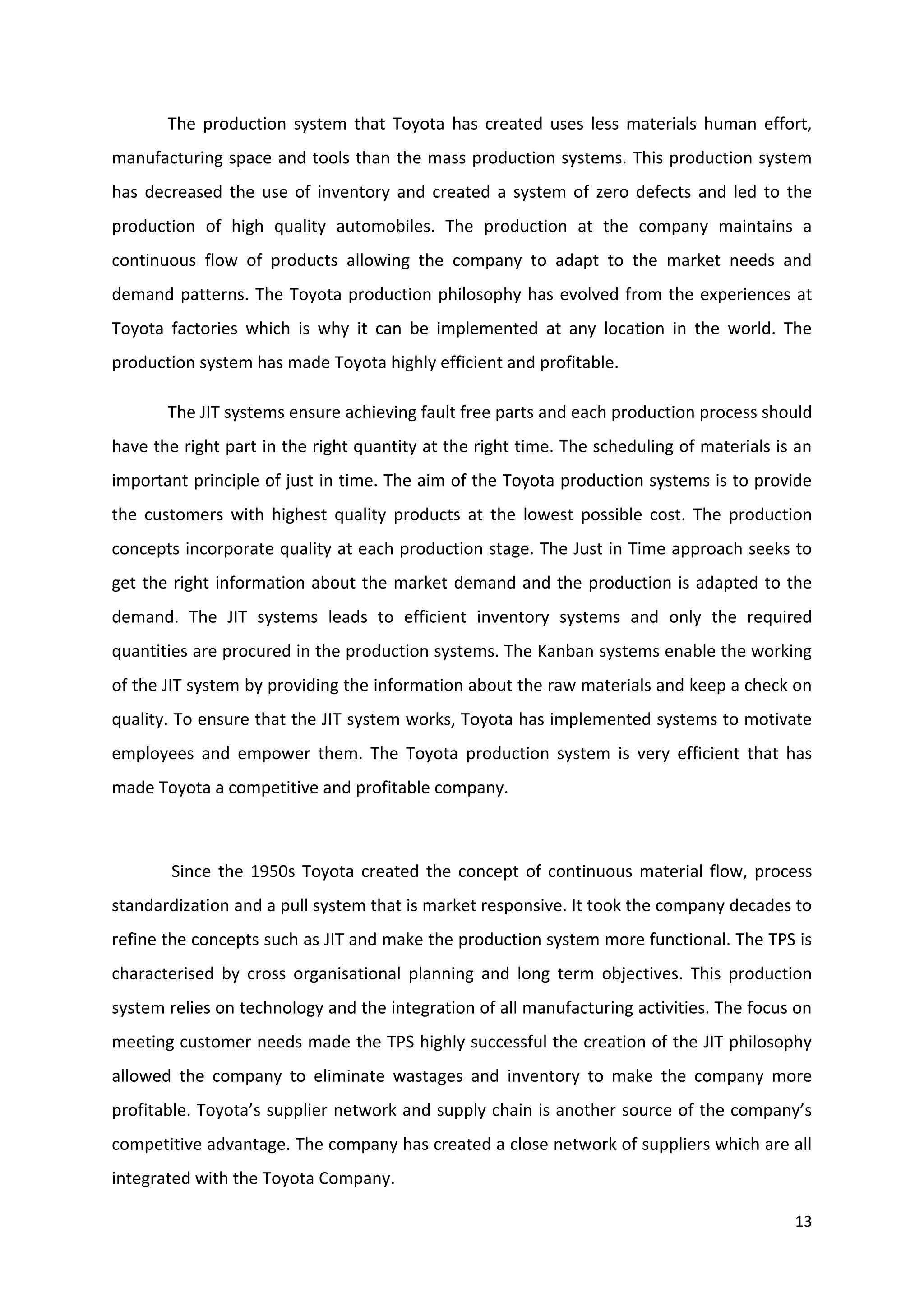 Operation management, toyota production system | PDF