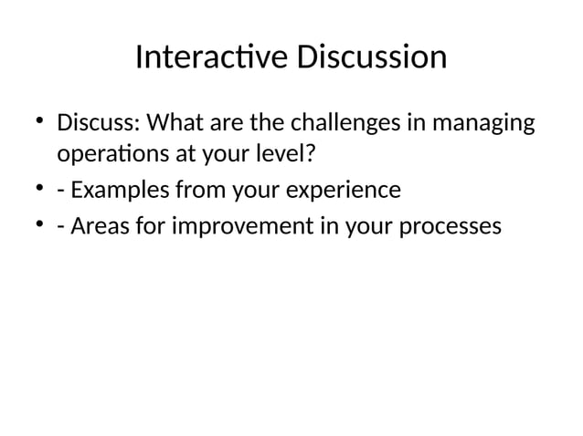 Introduction to Operation Management ppt | PPT Introduction to Operation Management ppt | PPT