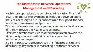operational managment in healthcare settings | PPTX
