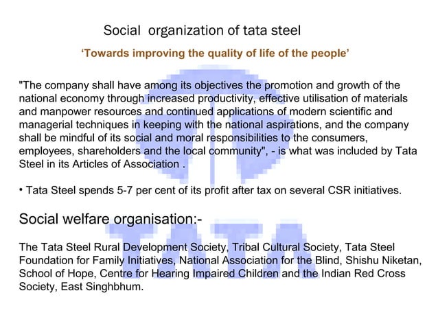Tata Steel-ppt | PPT