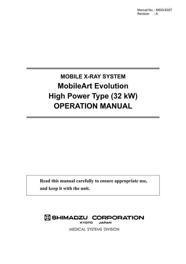 Operation manual m503_e027a | PDF