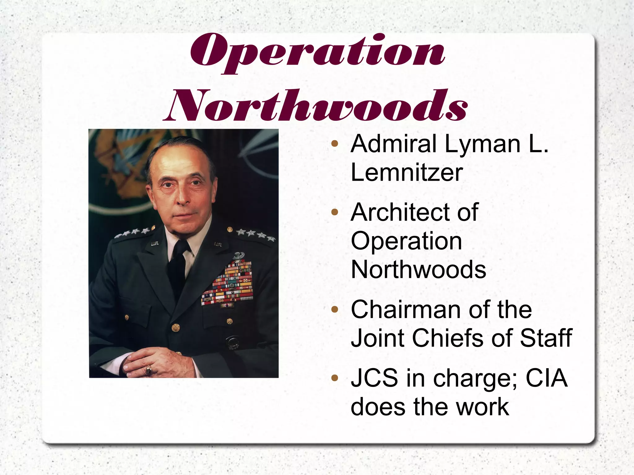 Cocktails With the CIA, Episode 6: Operation Northwoods | ODP