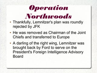 Cocktails With the CIA, Episode 6: Operation Northwoods | ODP