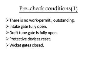 Operation of hydro power plants | PPTX
