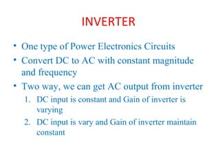 Operation of inverter | PPT