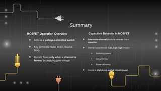 operation of MOSFET and how MOSFET act as a capacitor.pptx