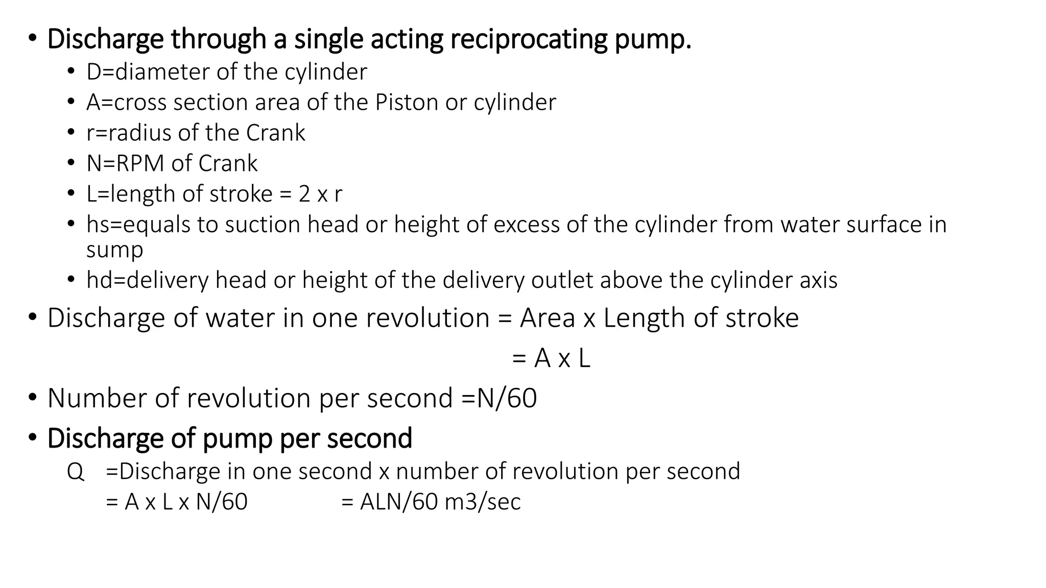 Operation of reciprocating pump | PPTX