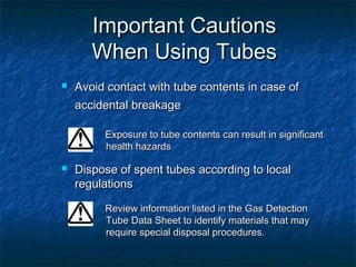 Operation of tubes and pumps | PPT