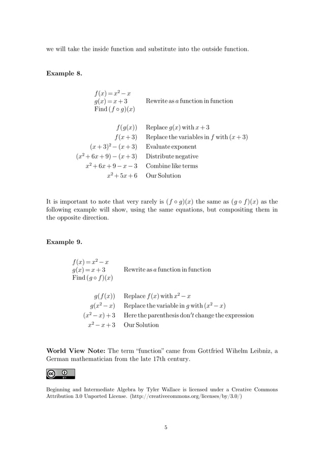 Operation on functions | PDF