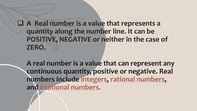 Operation on real number mathematics.pptx | Physics | Science