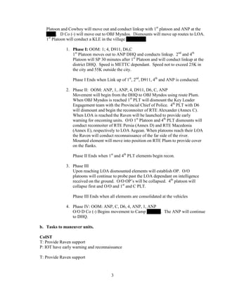 Operation Order 01 | PDF | War and Conflicts